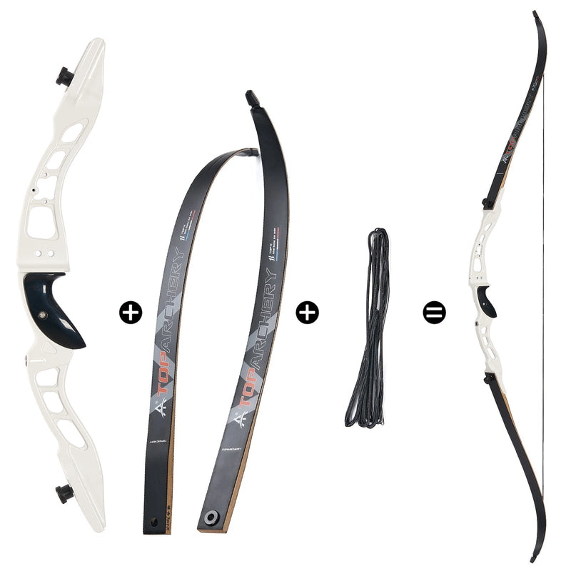 Archery 62" Beginner Competition Recurve Bow Set RH Youth Target Shoot ...