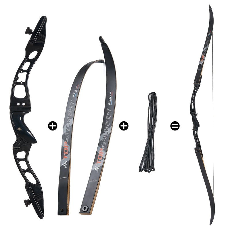 Archery 62" Beginner Competition Recurve Bow Set RH Youth Target Shoot ...