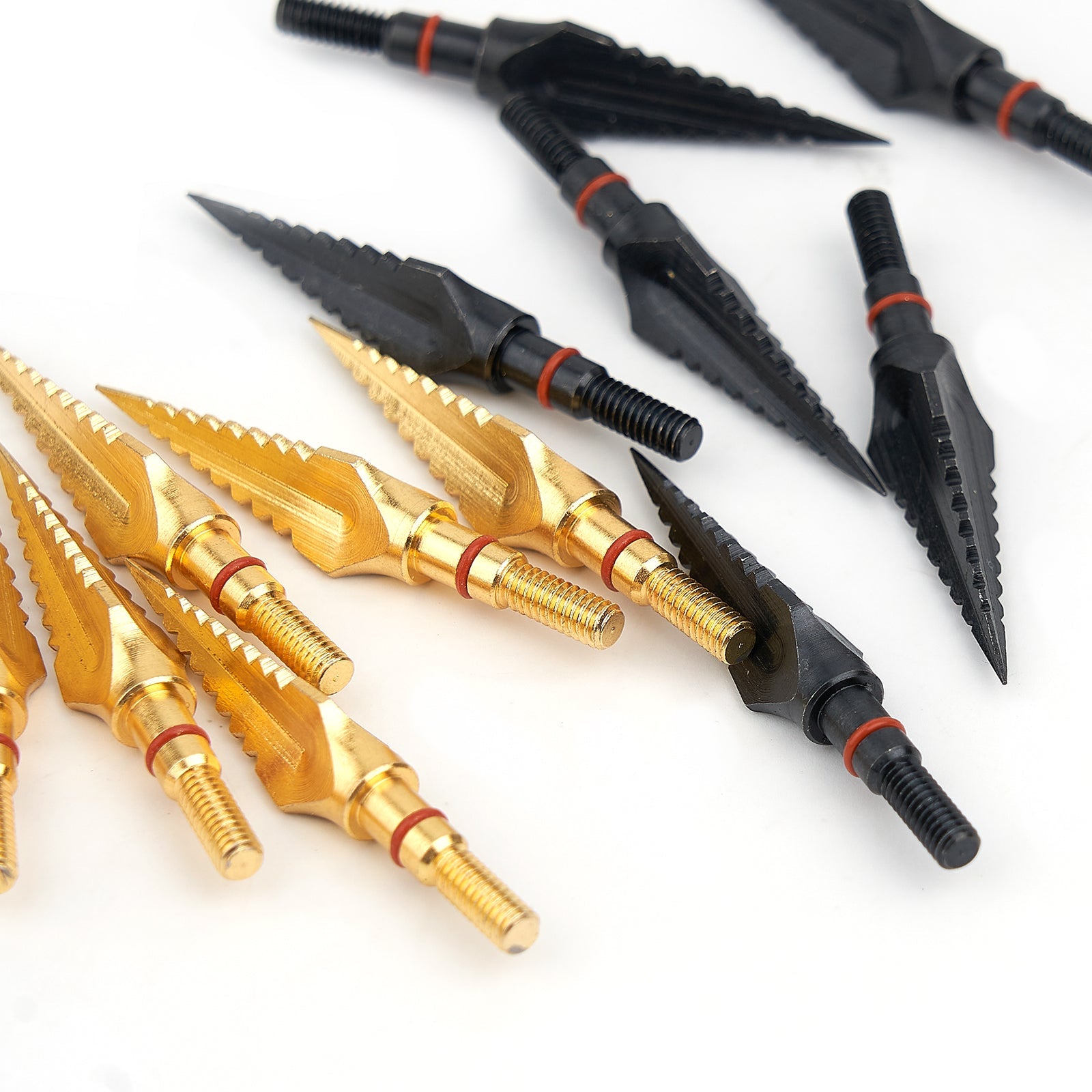 6Pcs Archery Arrowhead 125 Grains Sawtooth Arrowhead Carbon Steel Arro ...