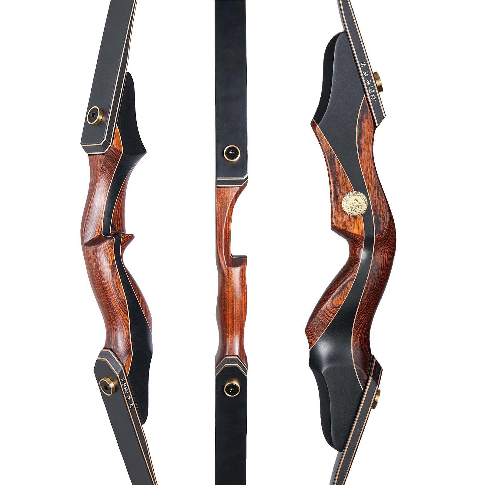 Archery 60" Takedown Recurve Hunting Bow and Arrow Set Wood Laminated ...