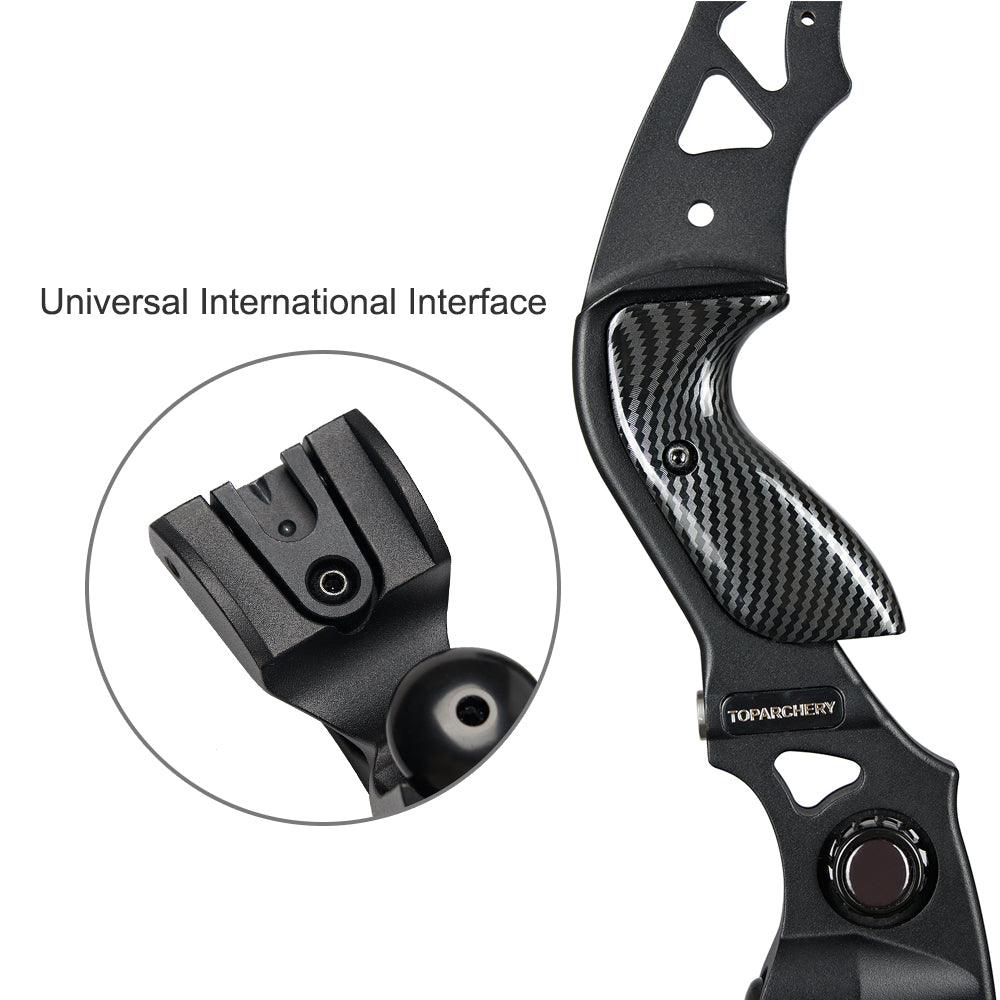 Archery 62" ILF Recurve Bow 25-60lbs Right Hand Hunting Bow Aluminum A ...