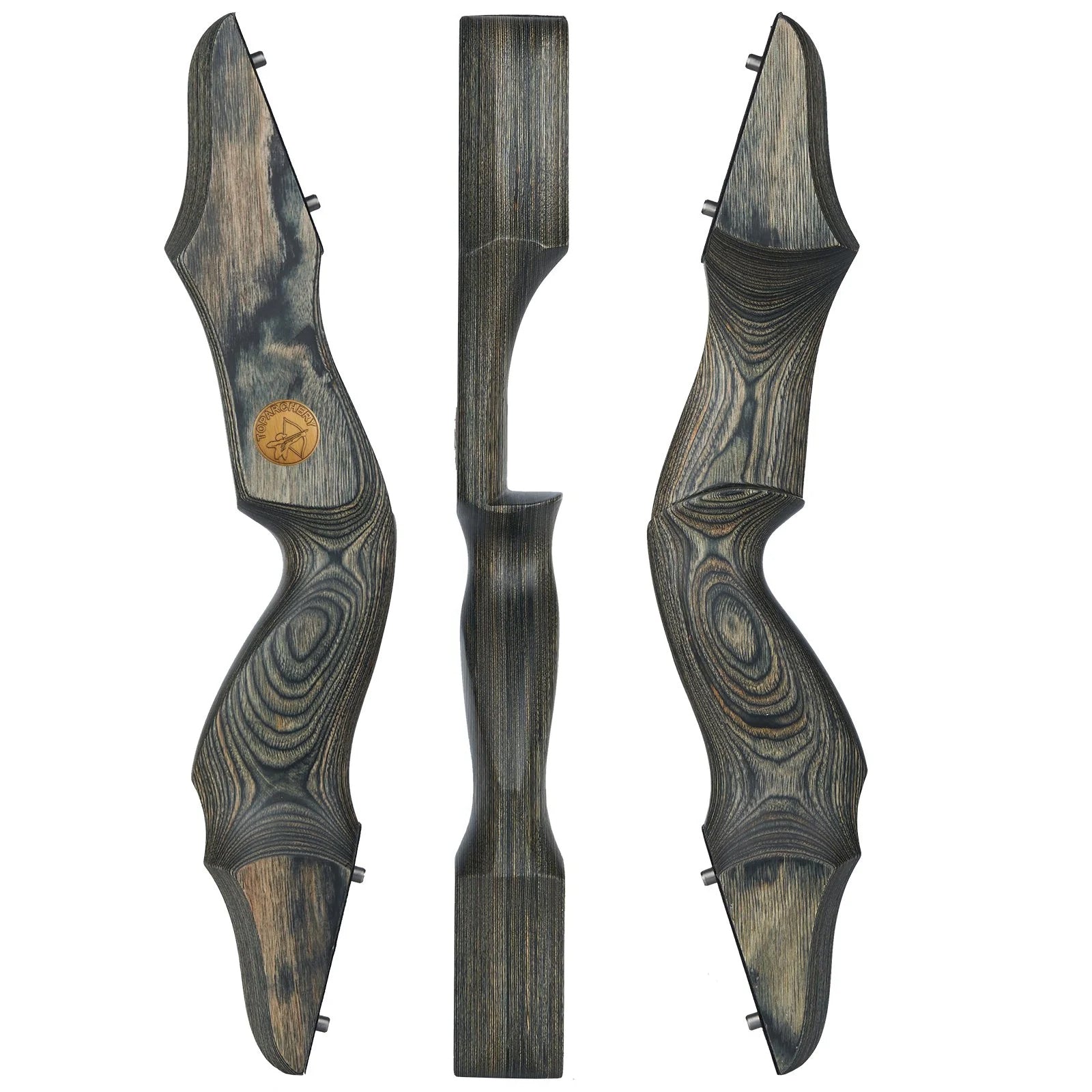 Archery 60" Wood Laminated Bow and Arrows Set Takedown Recurve Right H ...